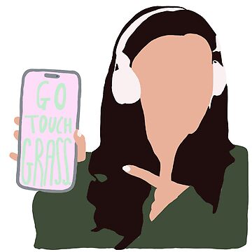 "Brett Cooper Go Touch Grass " Sticker for Sale by Snoopy3000 | Redbubble