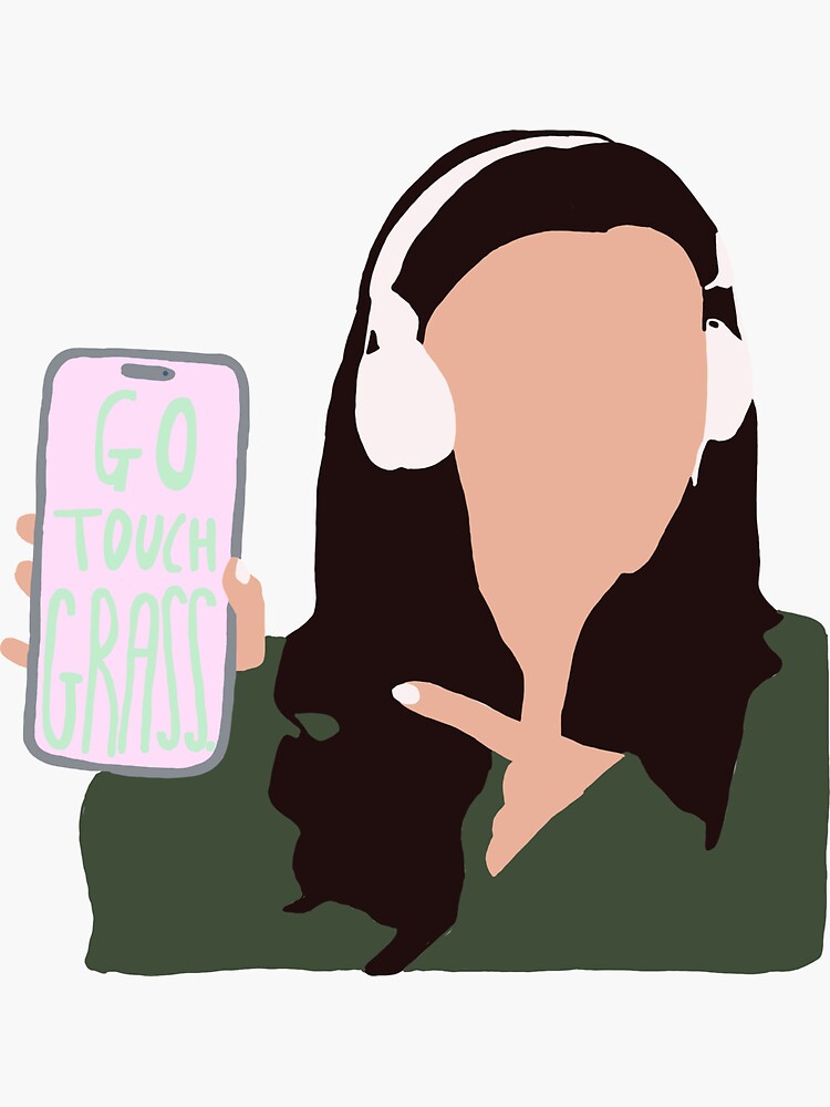 "Brett Cooper Go Touch Grass " Sticker for Sale by Snoopy3000 | Redbubble