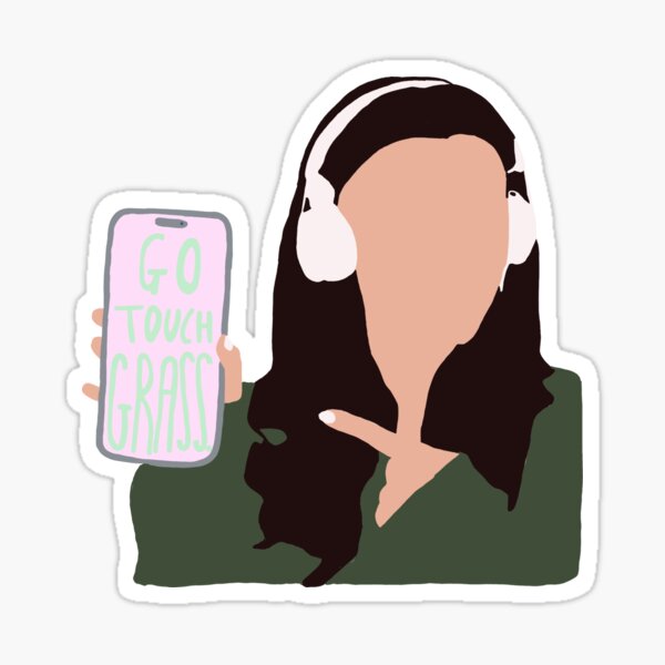 "Brett Cooper Go Touch Grass " Sticker for Sale by Snoopy3000 | Redbubble