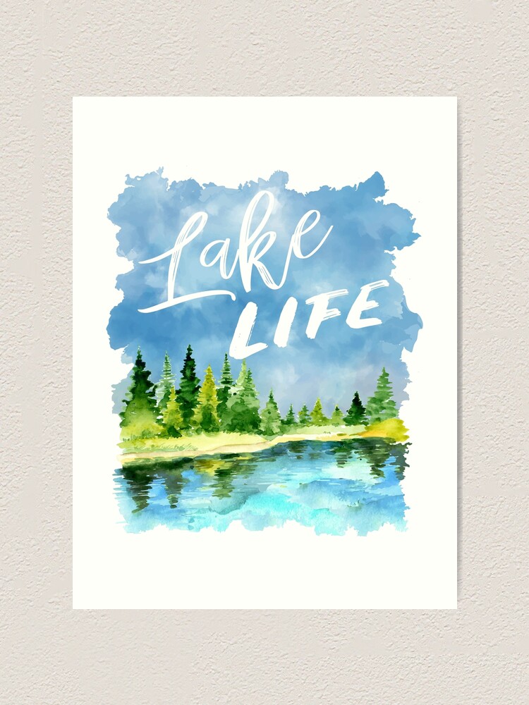 "Lake Life" Art Print by groovy-smoothie | Redbubble