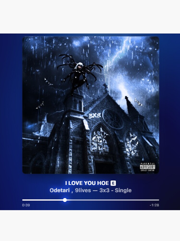 "Odetari I Love You H*e Now Playing Sticker" Sticker for Sale by ...