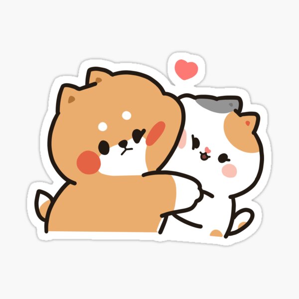 "tonton friends - yuta and bella " Sticker for Sale by vancat | Redbubble