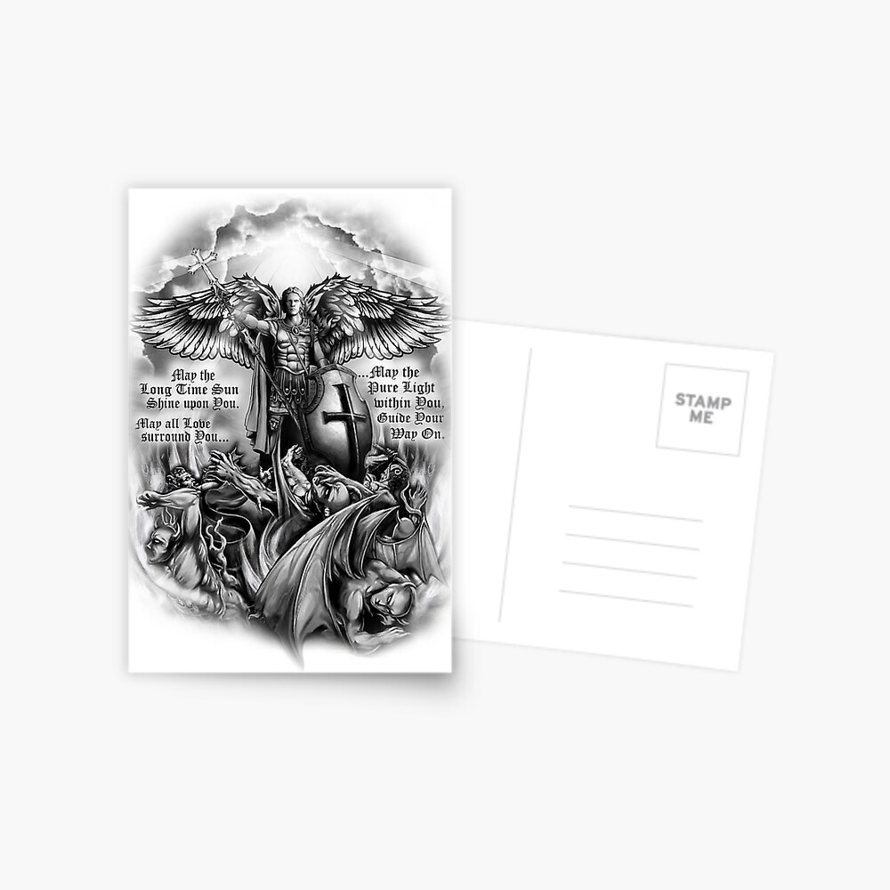 "Saint Michael defeating Satan" Poster for Sale by AquiliFilius | Redbubble