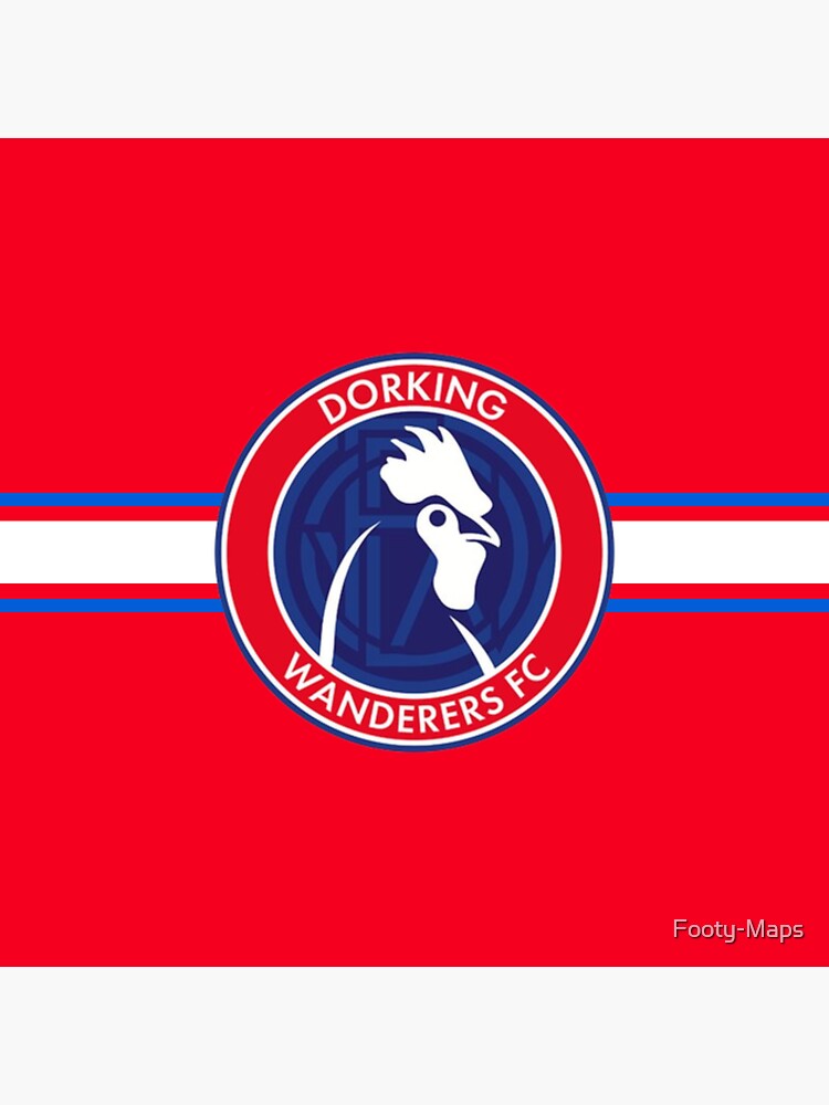 "Dorking Wanderers" Sticker for Sale by Footy-Maps | Redbubble