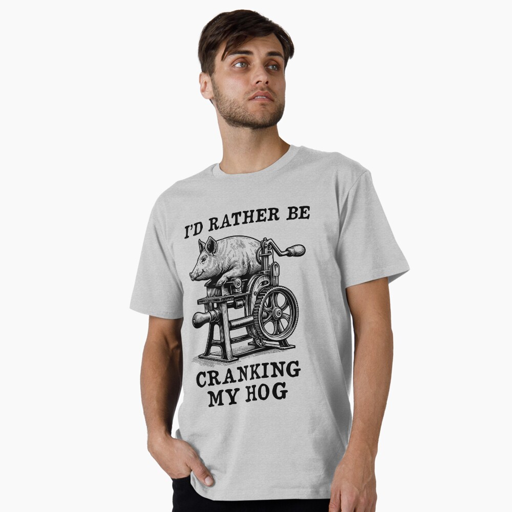 "Rather Be Cranking My Hog - Oddly Specific Meme" Sticker for Sale by ...