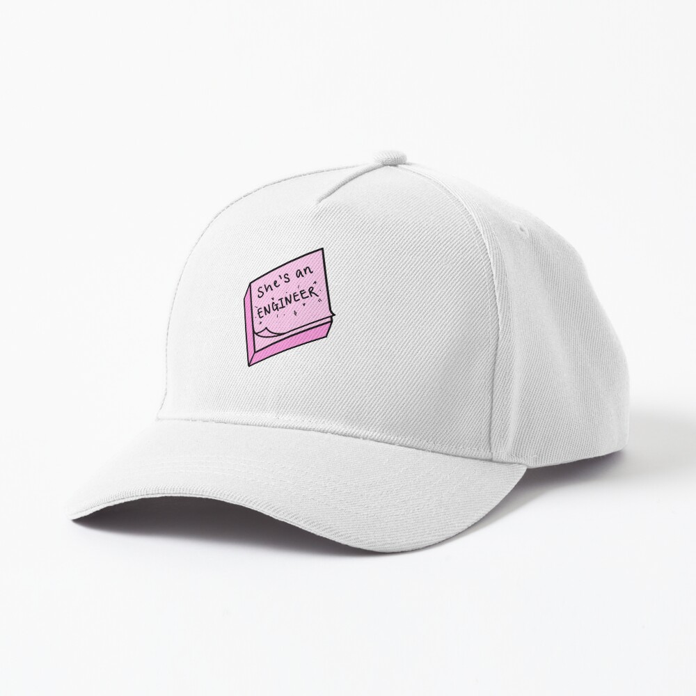 "She’s an engineer pink post-it sticker" Sticker for Sale by harriiiboo ...
