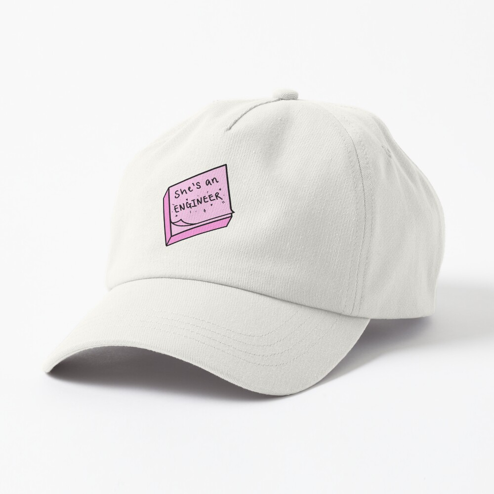 "She’s an engineer pink post-it sticker" Sticker for Sale by harriiiboo ...