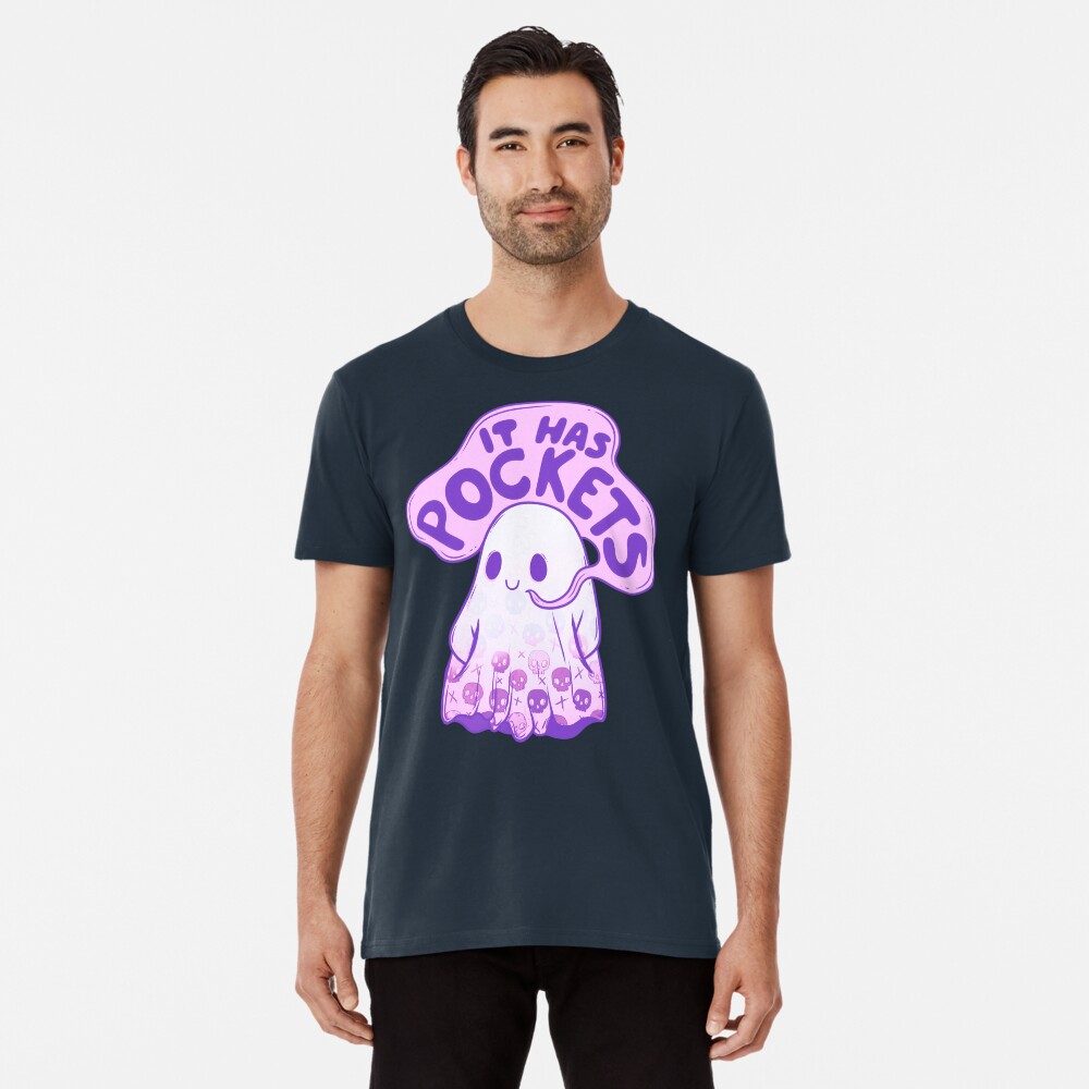 "It has pockets! Spooky cute ghost" Sticker for Sale by Jess Adams ...