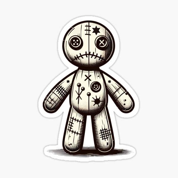 "Voodoo Doll" Sticker for Sale by ArtBoyss | Redbubble