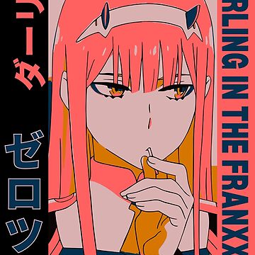 "Silent and Serious Gaze - Zero Two" Sticker for Sale by IKIGAISEKAI ...