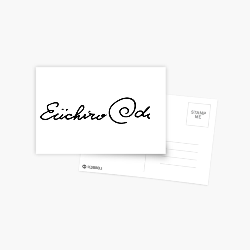 "Eiichiro ODA - Signature 漫画家" Postcard for Sale by opngoo | Redbubble