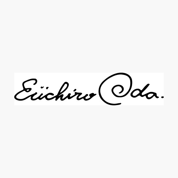 "Eiichiro ODA - Signature 漫画家" Photographic Print for Sale by opngoo ...