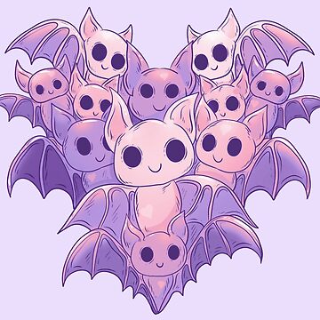 "Bats heart!" Sticker for Sale by jess1586 | Redbubble