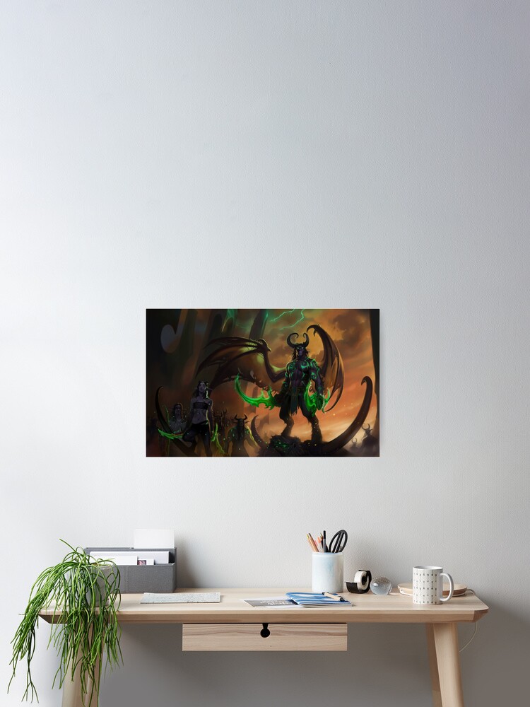 "Illidan Stormrage World of Warcraft" Poster for Sale by Vellkovski ...
