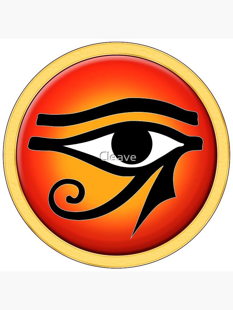 "Eye Of Ra On Sun Disk" Poster for Sale by Cleave | Redbubble