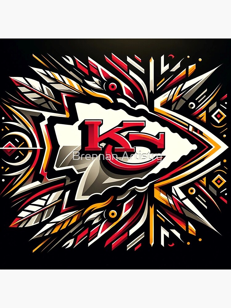 "Chiefs Football" Poster for Sale by Brennan Artistry | Redbubble