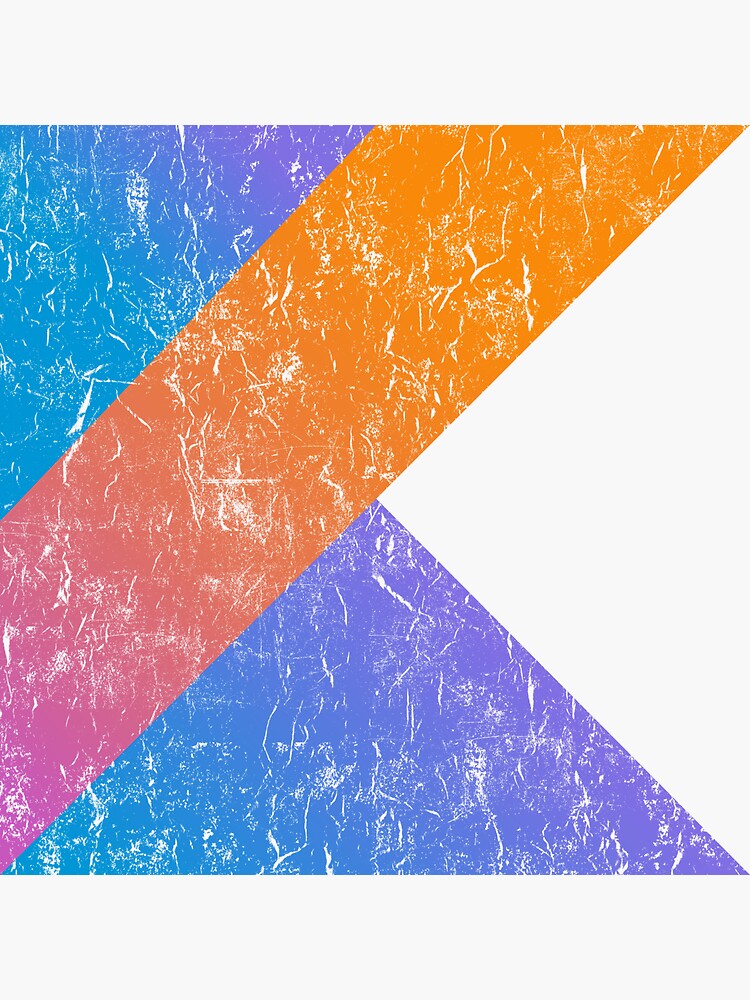 "Kotlin Programming Language Retro Style " Sticker by vladocar | Redbubble