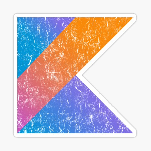 "Kotlin Programming Language Retro Style " Sticker by vladocar | Redbubble