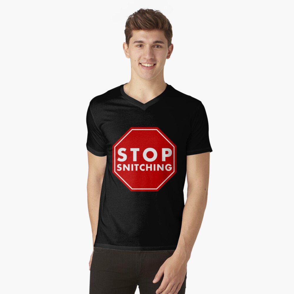 "Stop Snitching" Sticker for Sale by flippinsg | Redbubble