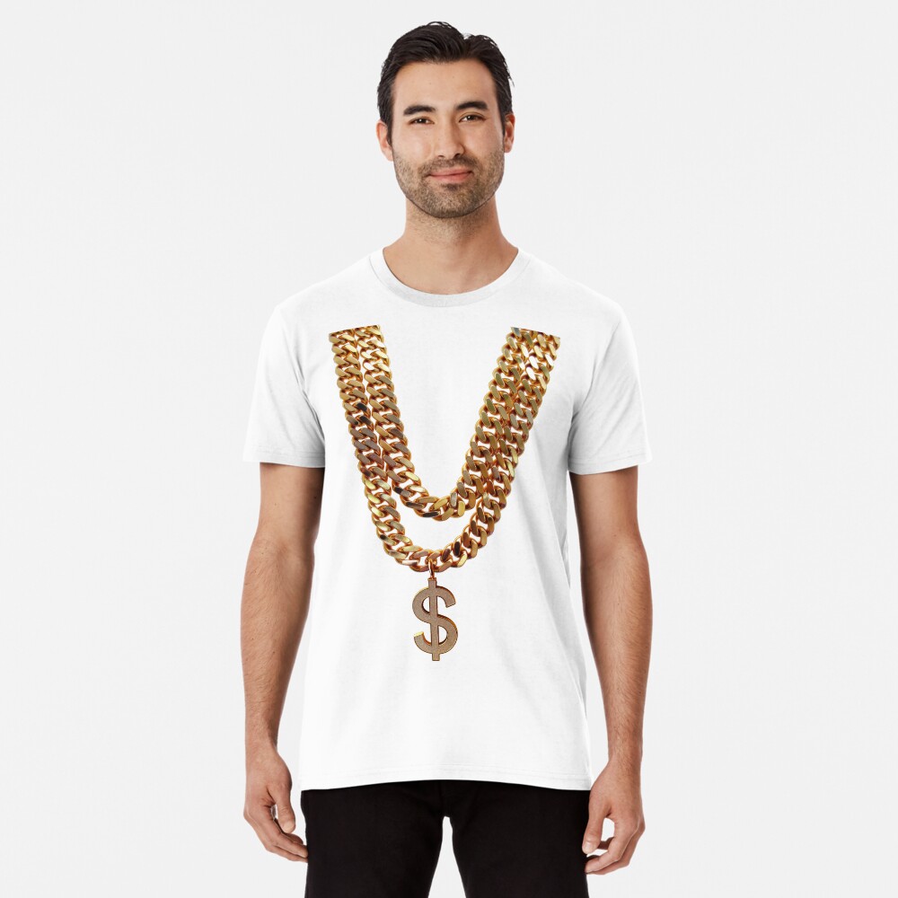 "Huge Gold Chain Bling Swag Dollar Sign Gag Joke Graphic Gift" Sticker ...