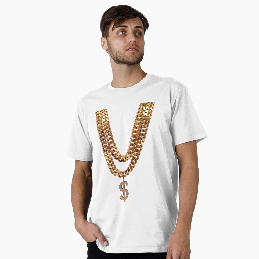 "Huge Gold Chain Bling Swag Dollar Sign Gag Joke Graphic Gift" Sticker ...