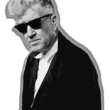 "Cool Hand Lynch - David Lynch in sunglasses" Sticker for Sale by ...