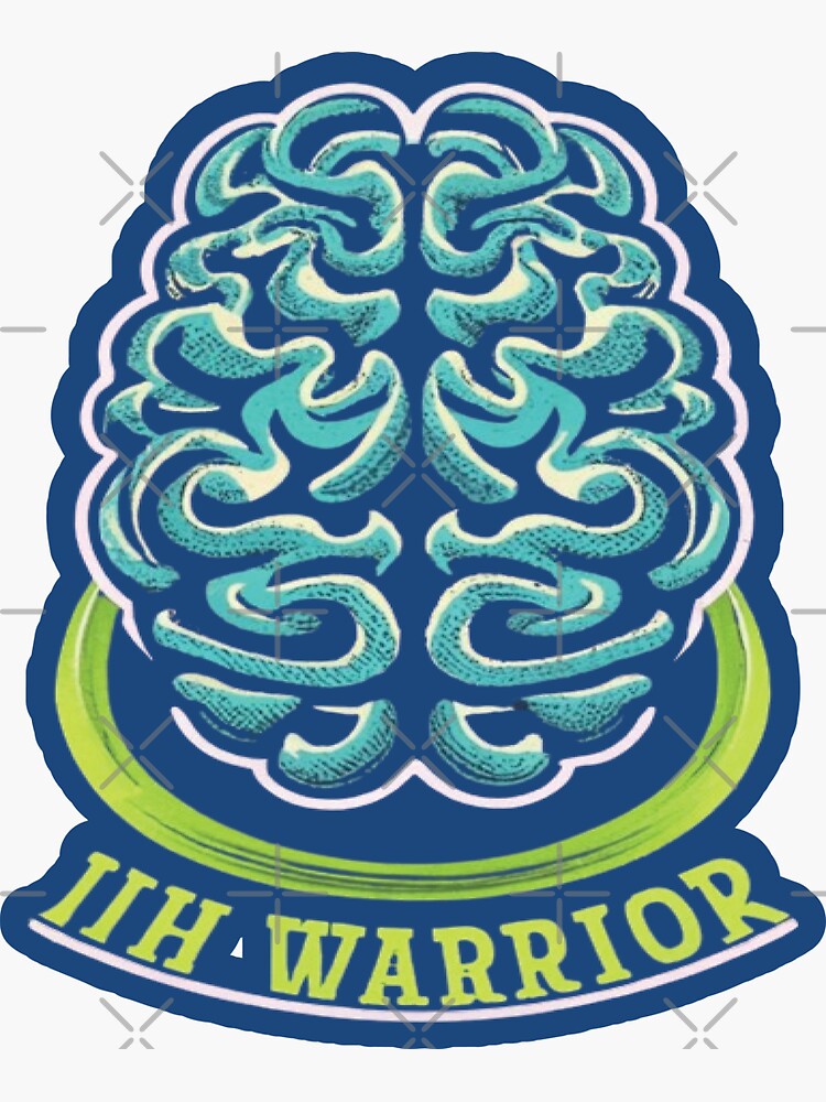 "Idiopathic Intracranial Hypertension Awareness Hope Ribbon Hearts IIH ...