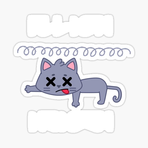 "Funny Bootleg Mewing Cat Looksmaxxing Meme All Mew No Meow " Sticker ...