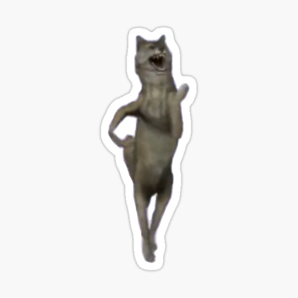 "dancing wolf meme" Sticker for Sale by tttatia | Redbubble