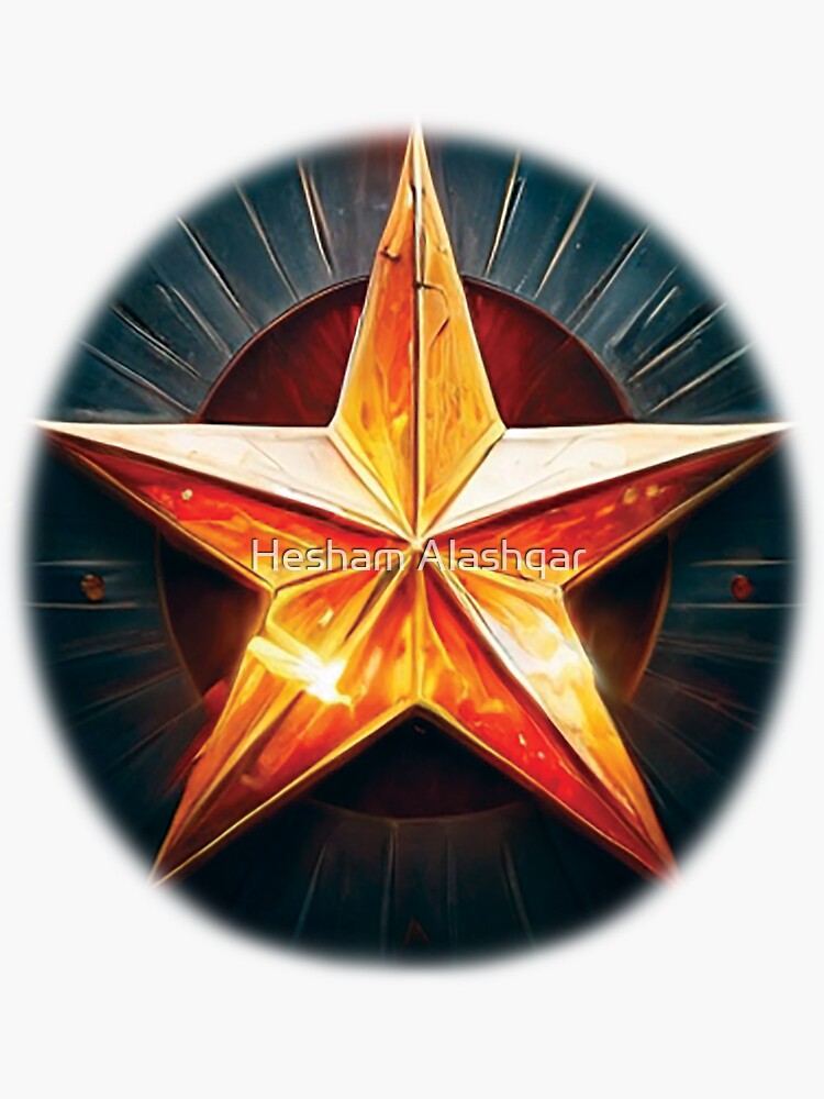 "Hell Star design" Sticker for Sale by Hesham Alashqar | Redbubble