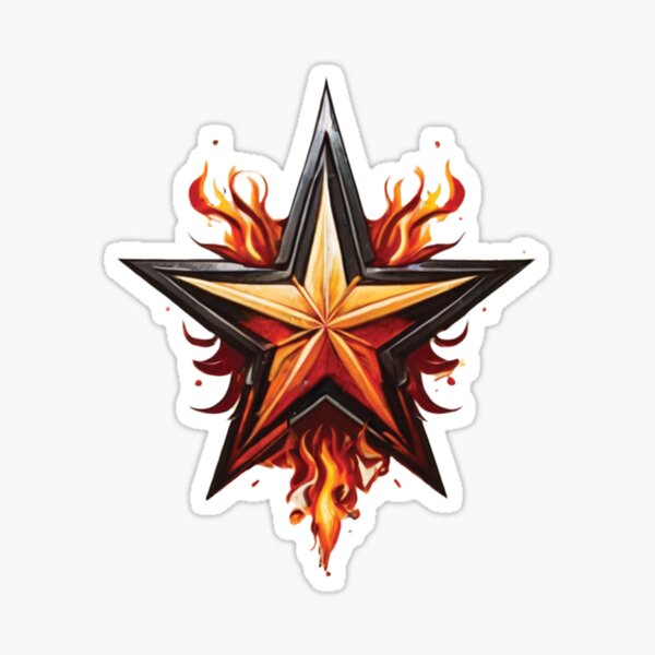 "Hell Star 2 Design" Sticker for Sale by Hesham Alashqar | Redbubble