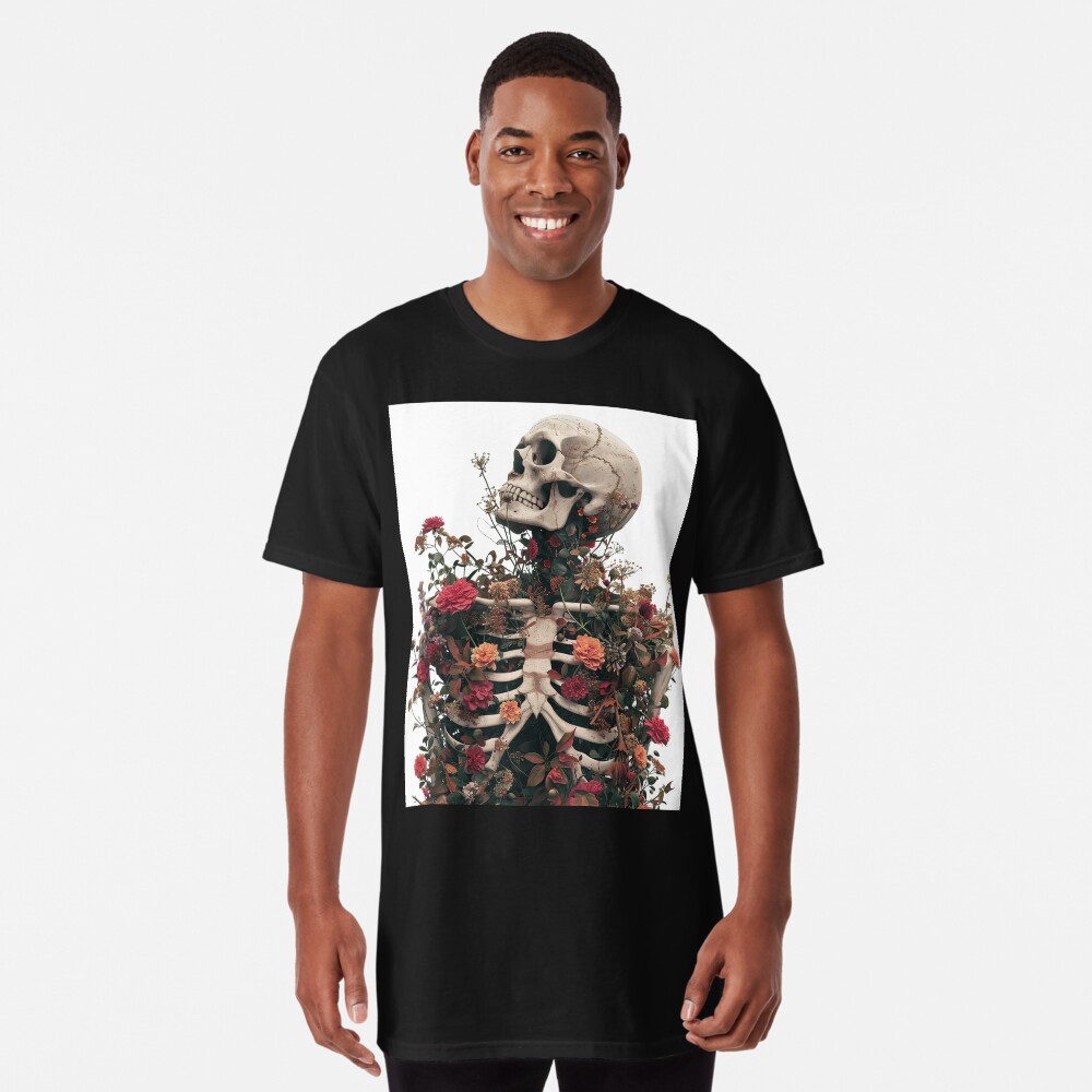 "Bones and Botany - Skeleton and Flowers - Life and Death " Poster for ...