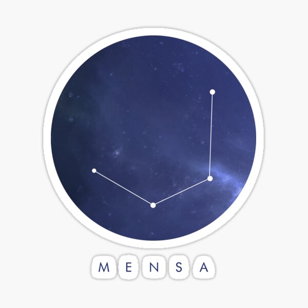 "Mensa Constellation" Sticker for Sale by cl0thespin | Redbubble