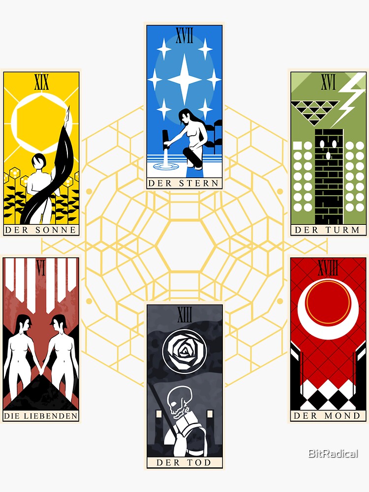 "Signalis Tarot Cards" Sticker for Sale by BitRadical | Redbubble