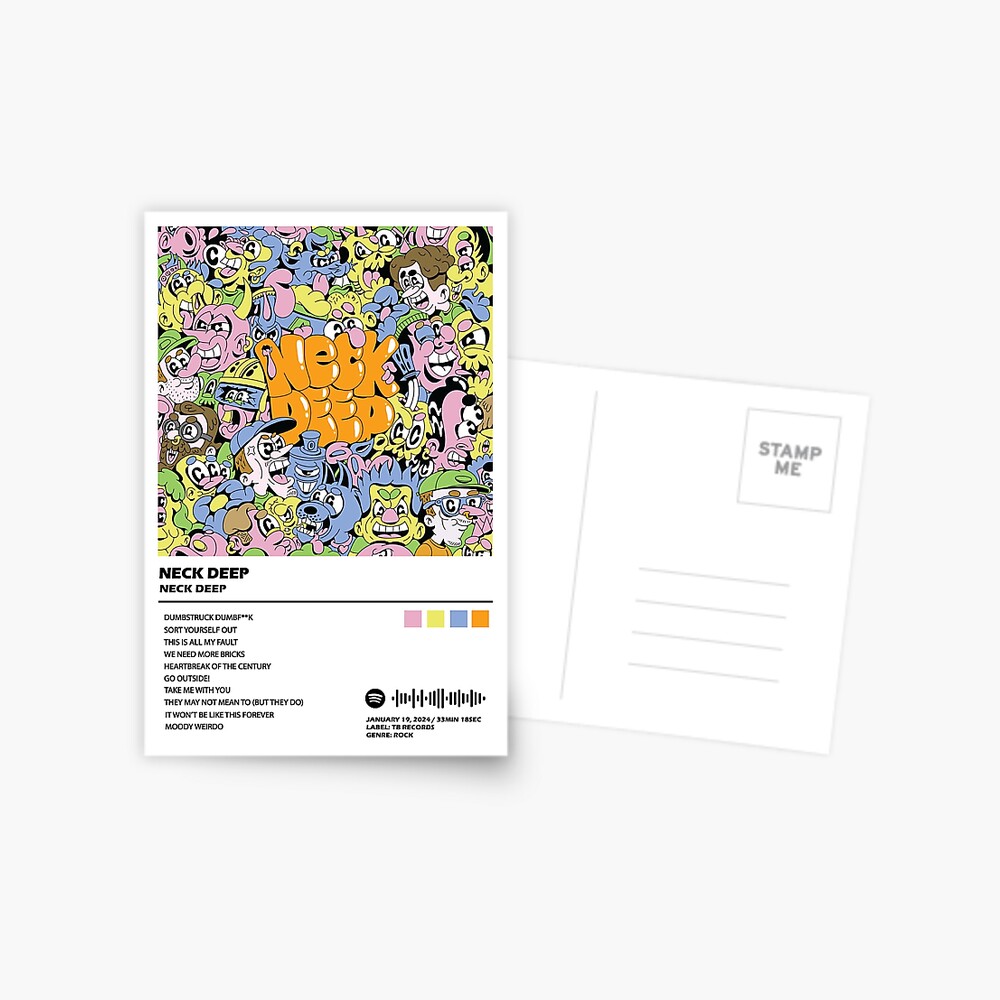 "Neck Deep "Neck Deep" Album Cover Art" Poster for Sale by EPcreates ...