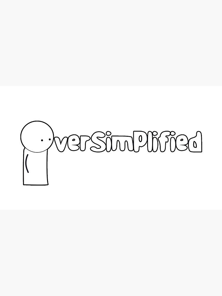 "Oversimplified Youtube Logo Merch History Channel Cartoon" Cap for ...