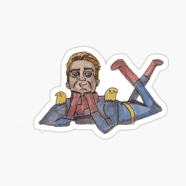 "Handsome Homelander Fan Art" Sticker for Sale by Yarnlife30 | Redbubble