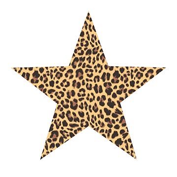 "leopard star" Sticker for Sale by evijaaa | Redbubble