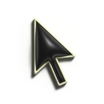 "Mouse Cursor 3D Emoji" Sticker for Sale by Dvorit | Redbubble