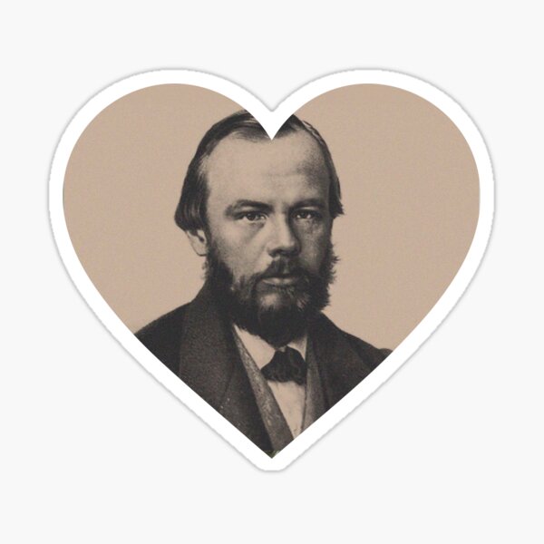 "Dostoevsky | I love Fyodor Dostoevsky" Sticker for Sale by ...