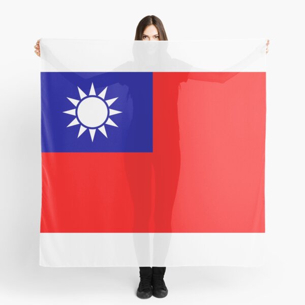 "ROC Taiwan - Taiwanese Flag 中华民国国旗 - 中華民國國旗 - 青天白日滿地紅 " Scarf for Sale ...