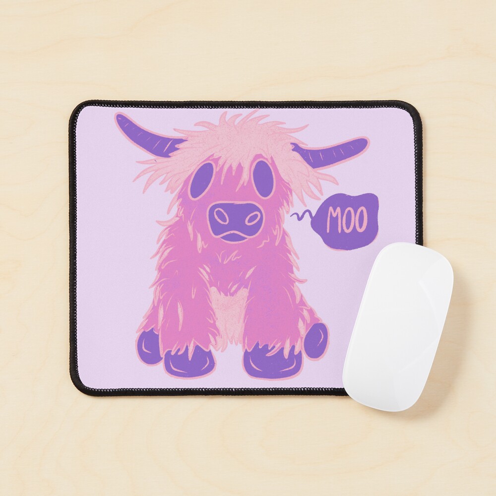 "Fluffy cow goes Moo!" Sticker for Sale by Jess Adams | Redbubble