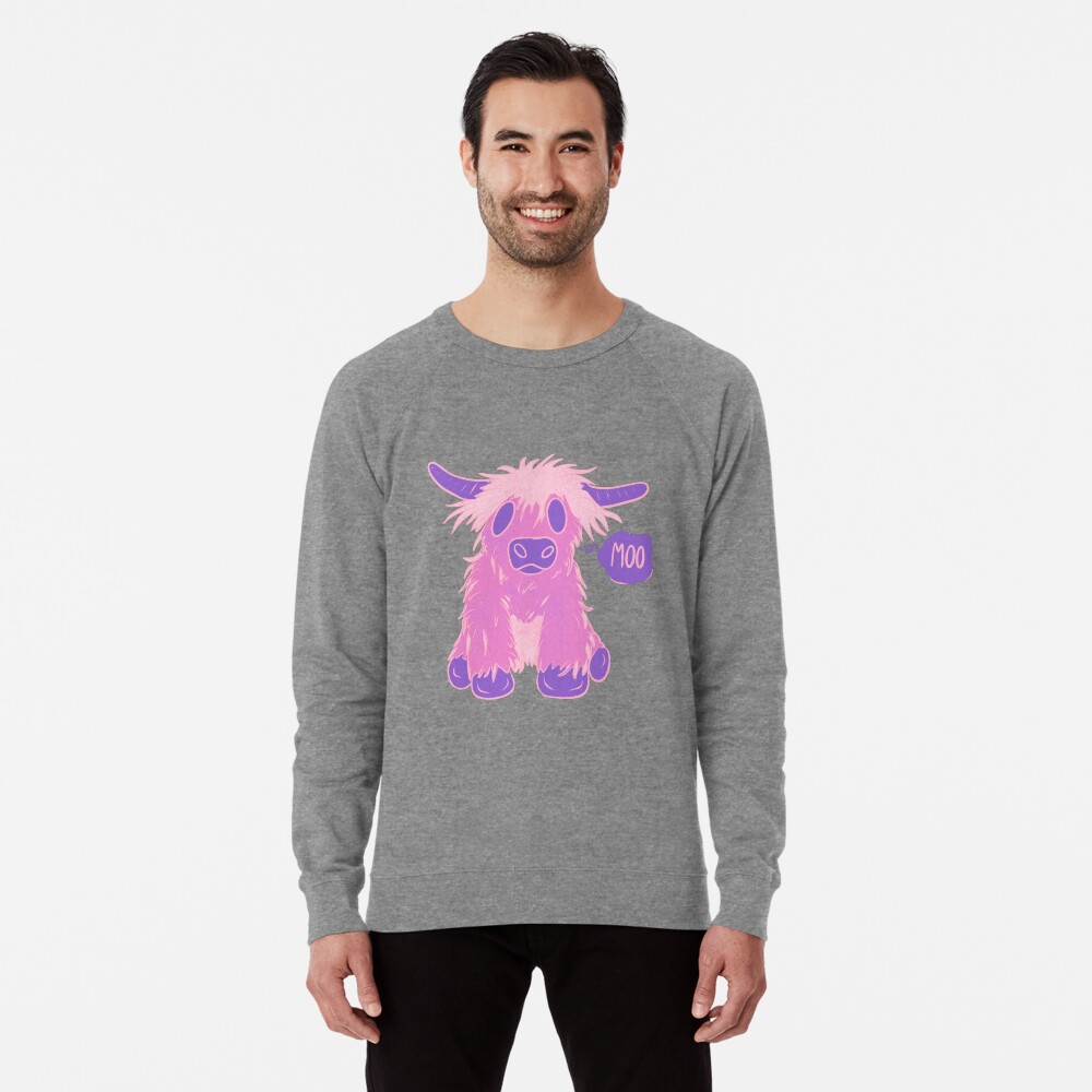 "Fluffy cow goes Moo!" Sticker for Sale by Jess Adams | Redbubble