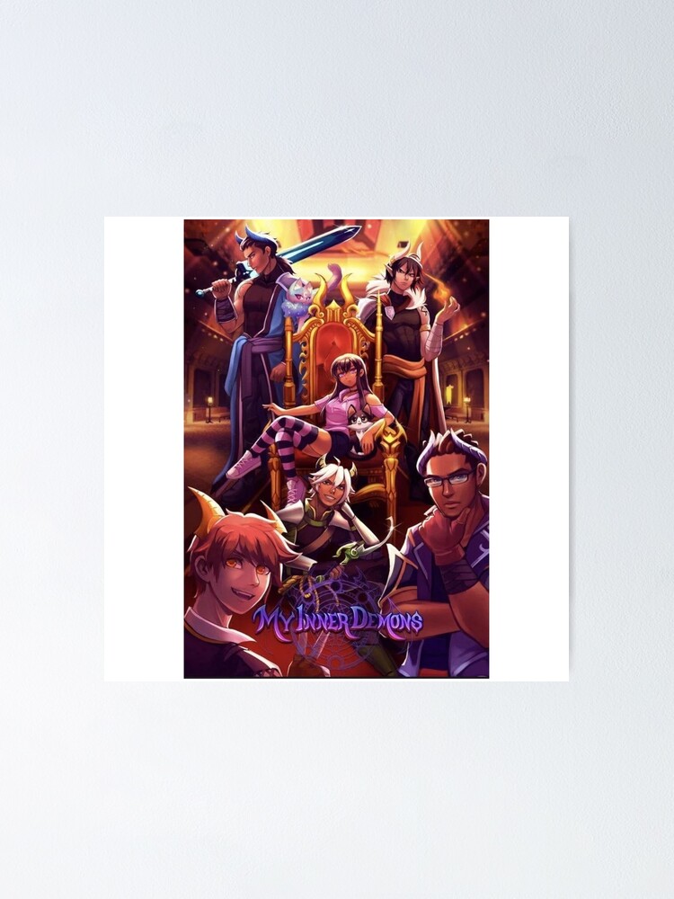 "Aphmau My Inner Demons" Poster for Sale by KarmaaKissed | Redbubble