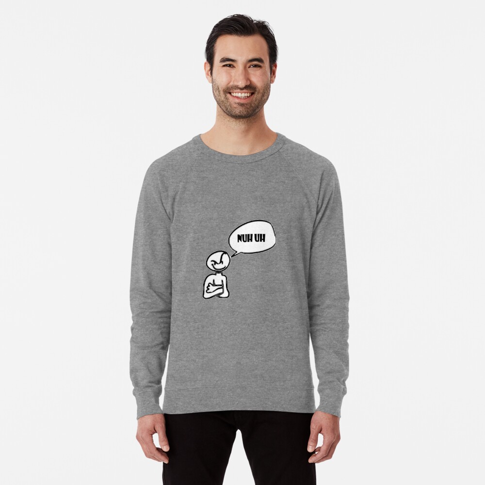 "NUH UH meme" Sticker for Sale by Shrewd-Mood | Redbubble