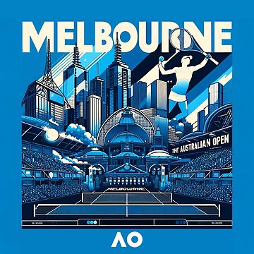 "Australian Open Melbourne Artwork" Poster for Sale by ArtfulMiller ...