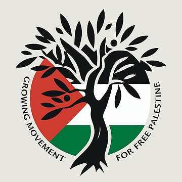 "The Growing Movement for Free Palestine" Sticker for Sale by Slice Of ...