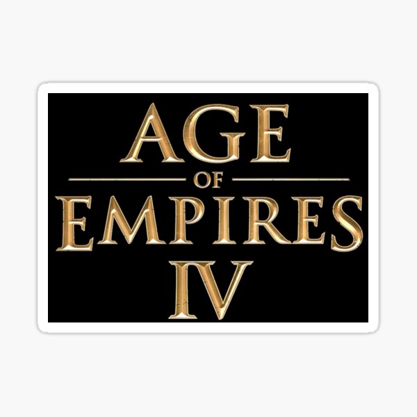 "Age Of Empires 4 Logo - AOE4 Logo" Sticker for Sale by ContTraders ...