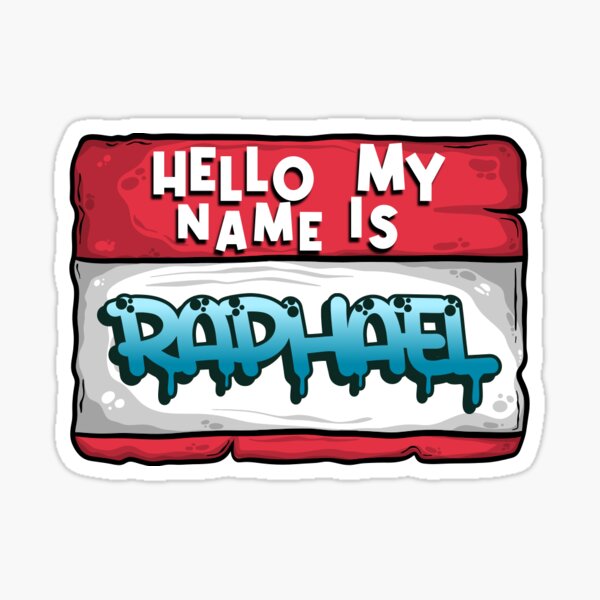 "First name Raphael" Sticker by StickyName | Redbubble