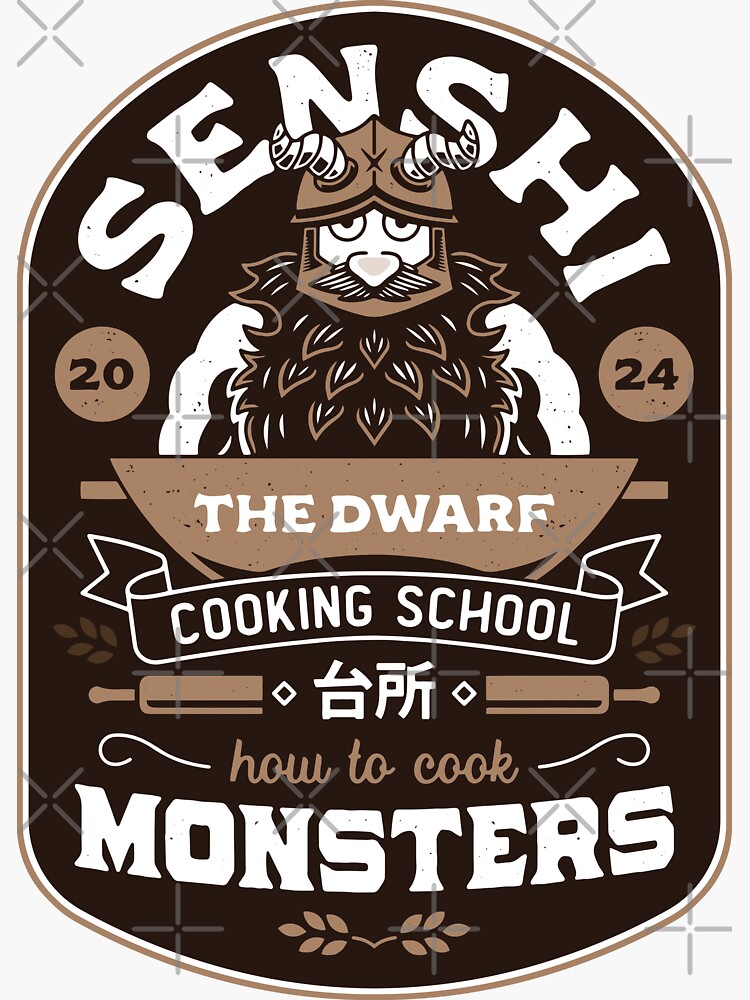 "Dwarf Cooking School Emblem" Sticker for Sale by Lagelantee | Redbubble